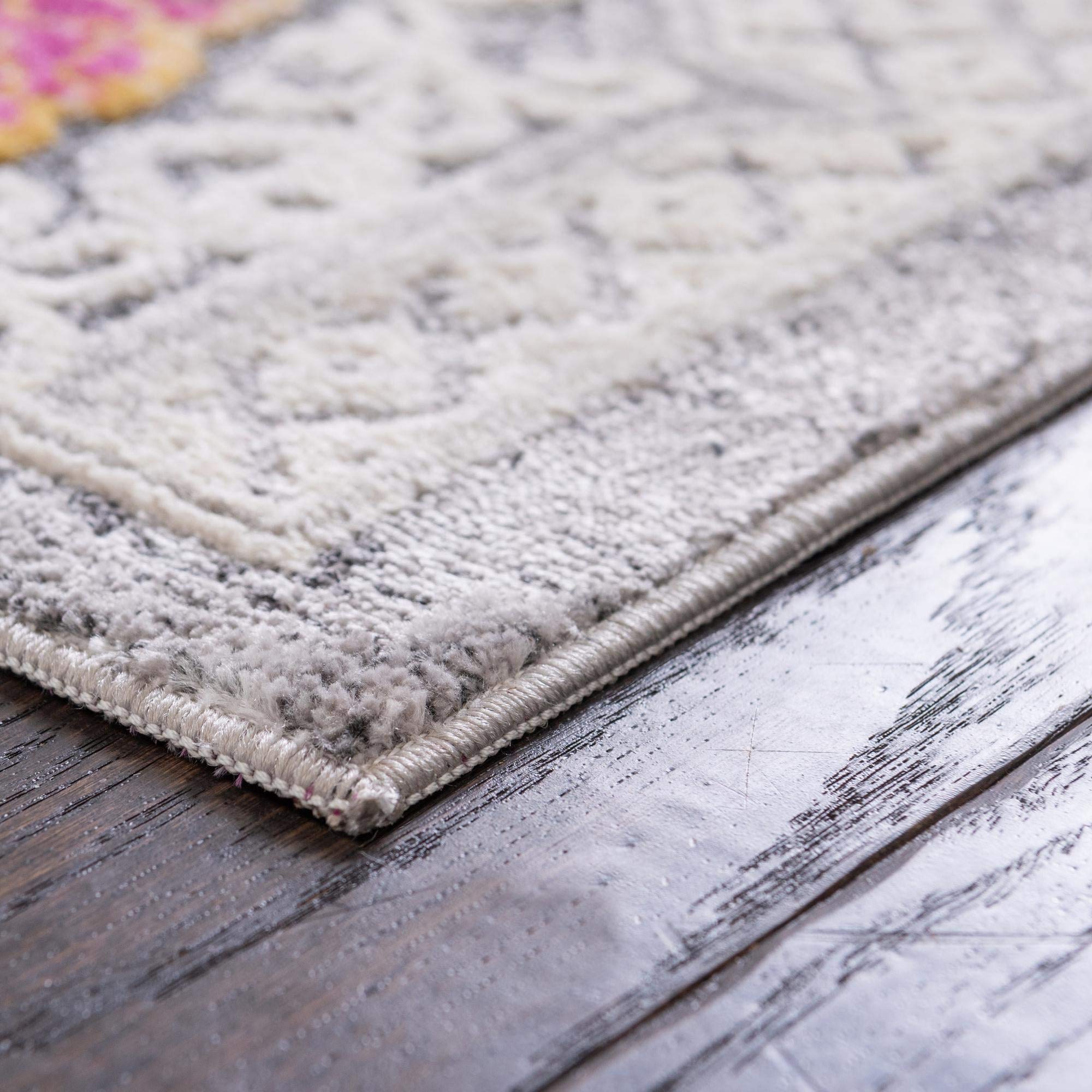 Rugs.com Budapest Collection Area Rug – 8' x 10' Multi Low-Pile Rug Perfect for Living Rooms, Large Dining Rooms, Open Floorplans