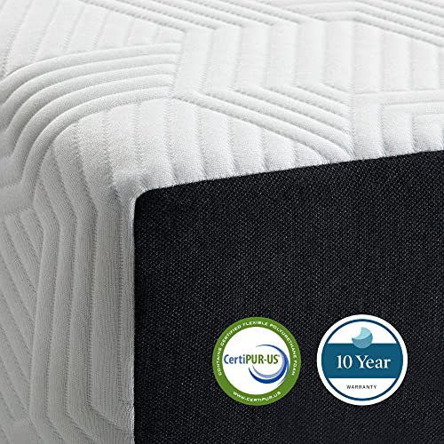 Lucid 6 Inch Memory Foam Mattress - Firm Feel - Gel Infusion - Memory Foam Infused with Bamboo Charcoal - Breathable - CertiPur Certified - Queen