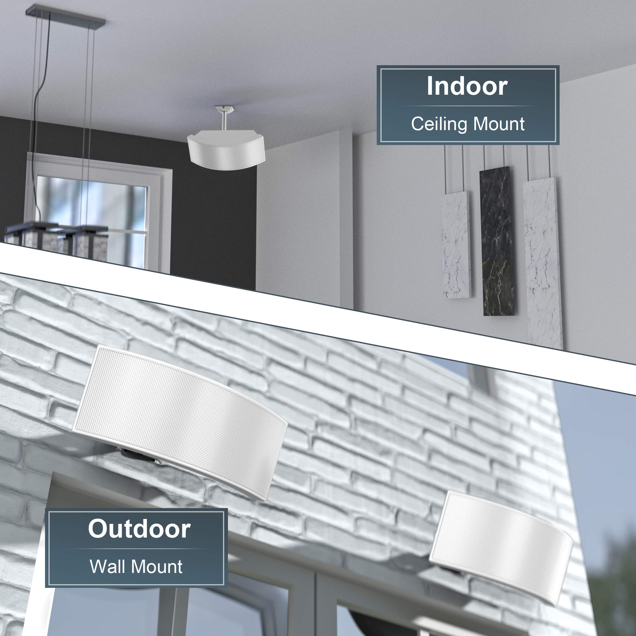 Wall Mount Brackets Compatible with Bose 161 Speaker and Bose Model 100 Speakers(White)