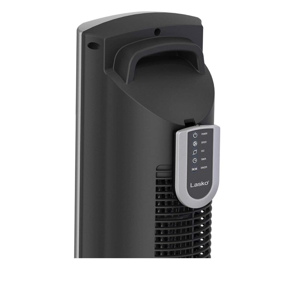 Lasko XtraAir 48-Inch Tower Fan with Remote Control, House-Fan Air Ionizer for Living Room, Bedroom, Office, and More, 2 Pack