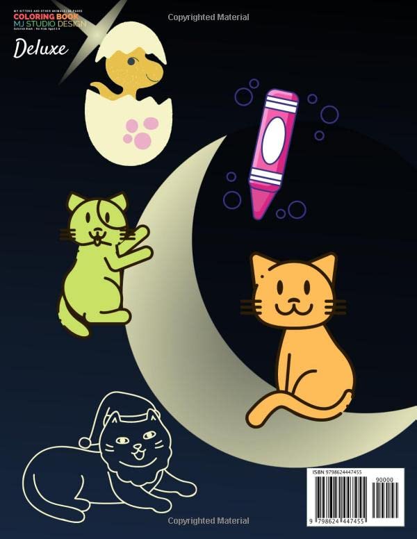 My Kittens And Other Animals / Coloring Book For Kids : Aged 2-4, 4-8 & up ( 8,5 x 11 inch ): 84 Pages / 150 Different Animals For Coloring (Deluxe)