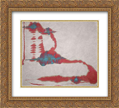 Gutierrez, Katie C. 32x28 Gold Ornate Frame and Double Matted Museum Art Print Titled Flux 22