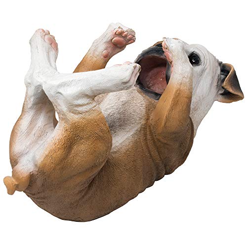 Thirsty English Bulldog Wine Bottle Holder Statue Display Stand Decorative Centerpiece for Bar or Kitchen Counter Décor As Gifts for Dog Lovers