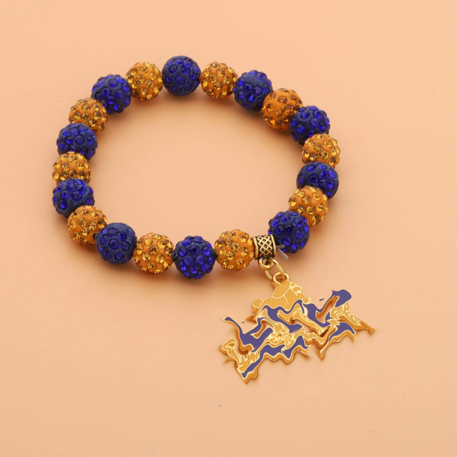 UJIMS SigmaRho Sorority Bead Bracelet SigmaRho 1922 Inspired Gift Greek Greece Sorority Gift for Her (SigmaRho Inspired Bead Bracelet)