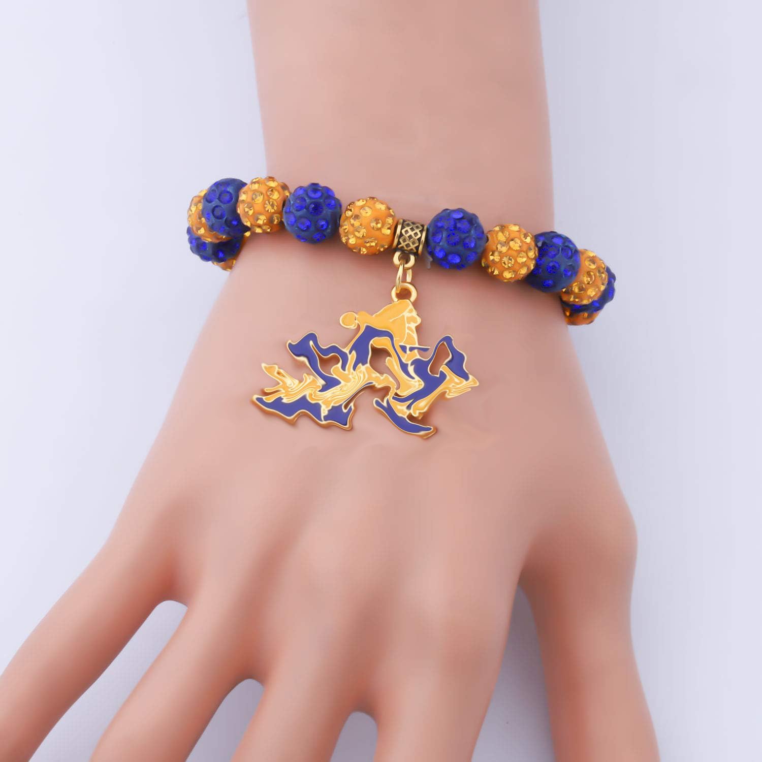 UJIMS SigmaRho Sorority Bead Bracelet SigmaRho 1922 Inspired Gift Greek Greece Sorority Gift for Her (SigmaRho Inspired Bead Bracelet)