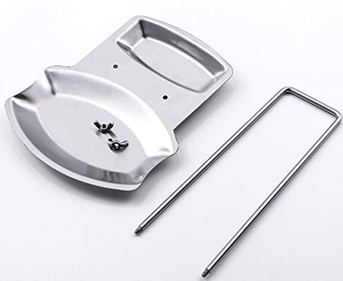 Lawei 3 Pack Lid and Spoon Rest - Pot Lid Holders Stainless Steel Pan Lid Organizer for Pots Pans Spoons