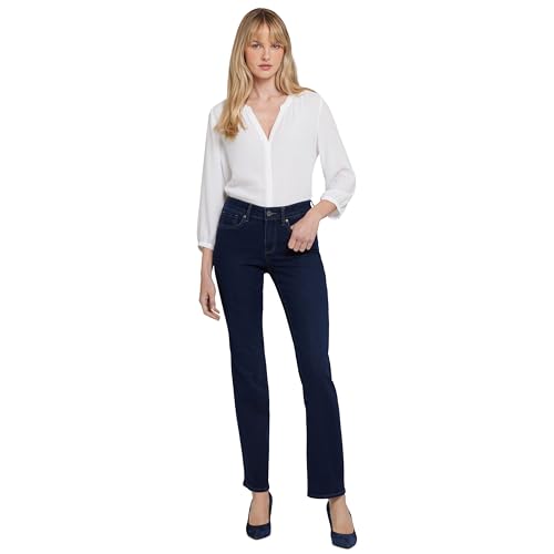NYDJ Women's Marilyn Straight Denim Jeans, Burbank Wash, 2