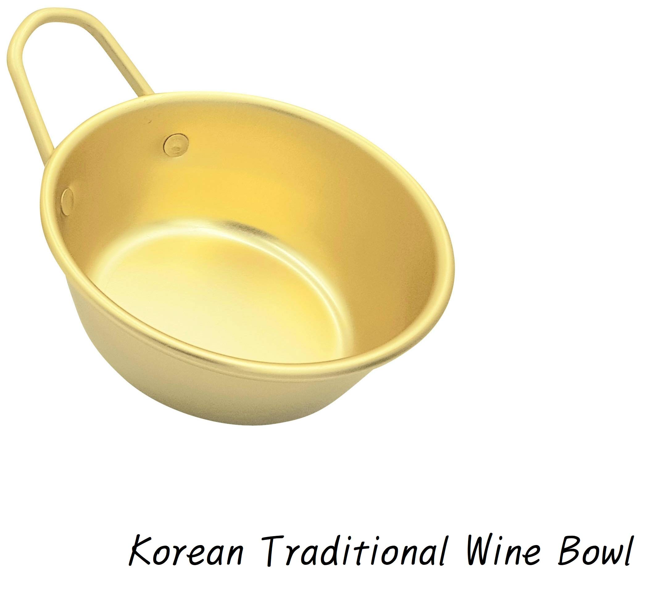 Rapid Noodle Cooker Ramen Noodles Pot 6.3-inch Korean Traditional Wine Bowl 4.3-inch Stainless Chopsticks 1 pair Pack of 3 Made in Korea (Type A)