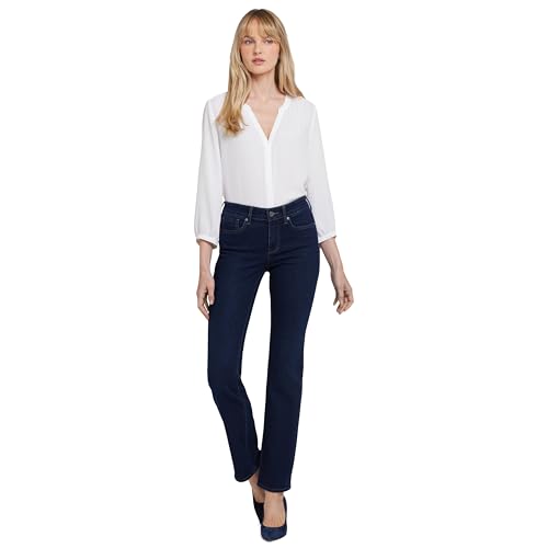NYDJ Women's Marilyn Straight Denim Jeans, Burbank Wash, 2