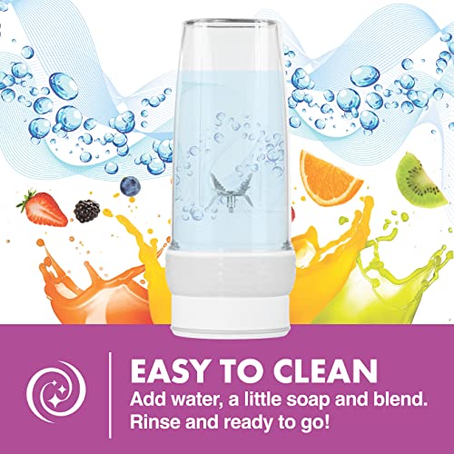 Bionic Blade Personal Blender 490mL, Cordless, Rechargeable 18,000 RPM Portable Blender for Shakes and Smoothies Mini Blender Portable 8.6" Tall, Seen On TV