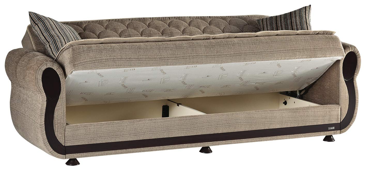 Istikbal Multifunctional Furniture Living Room Set Argos Collection (Zilkade Brown, Sofa)