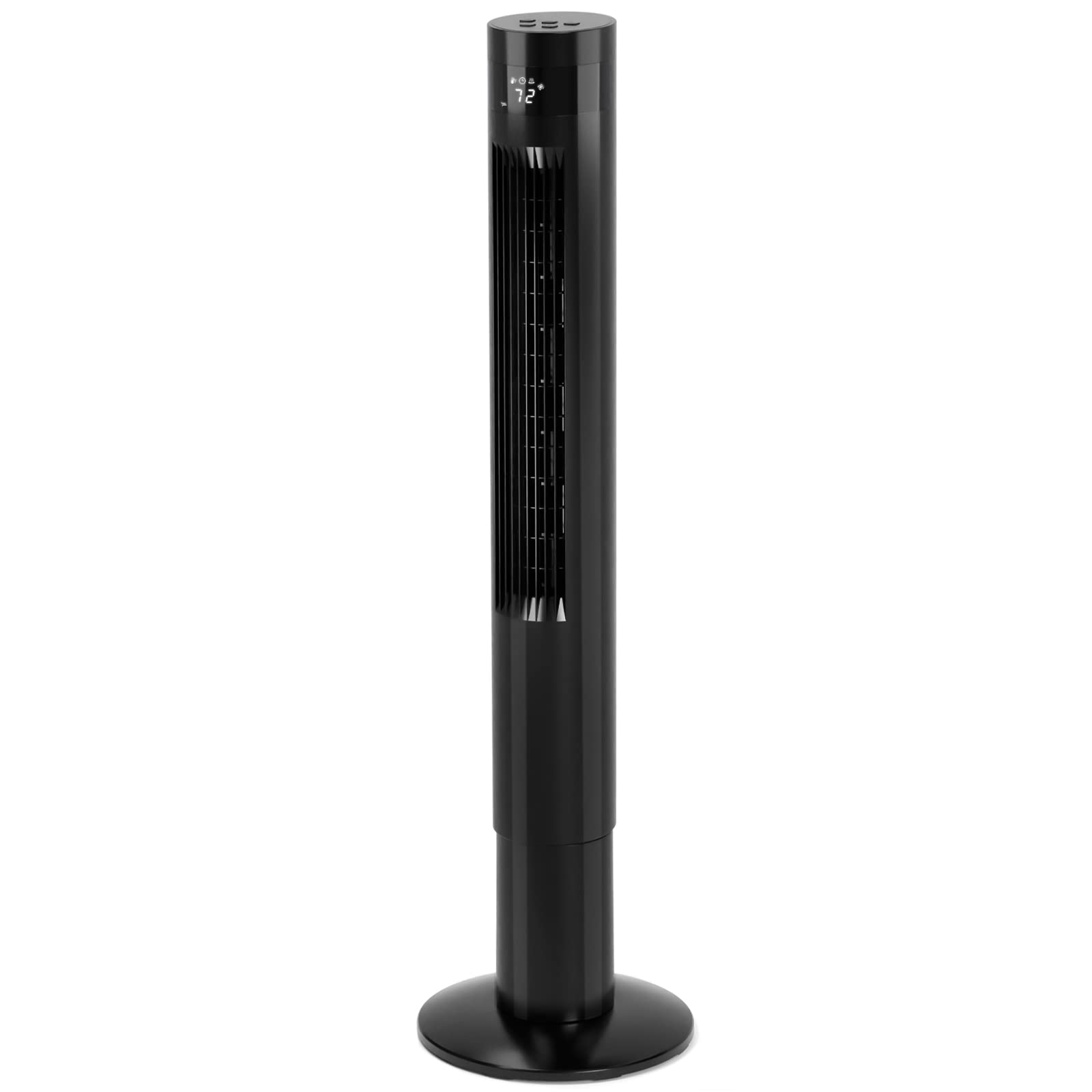 Antarctic Star Tower Fan Portable Floor Fans 85°Oscillating Fan 43'' Quiet Cooling 12H Timer Remote Control Standing Bladeless Electric 3 Speeds Wind 3 Modes Bedroom Office(43 inch, Black)