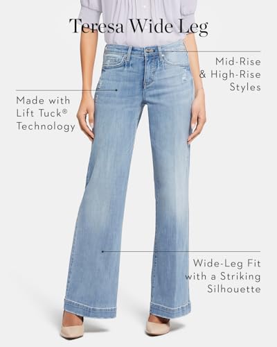 NYDJ Women's Misses Teresa-Trouser, Burbank WASH, 8