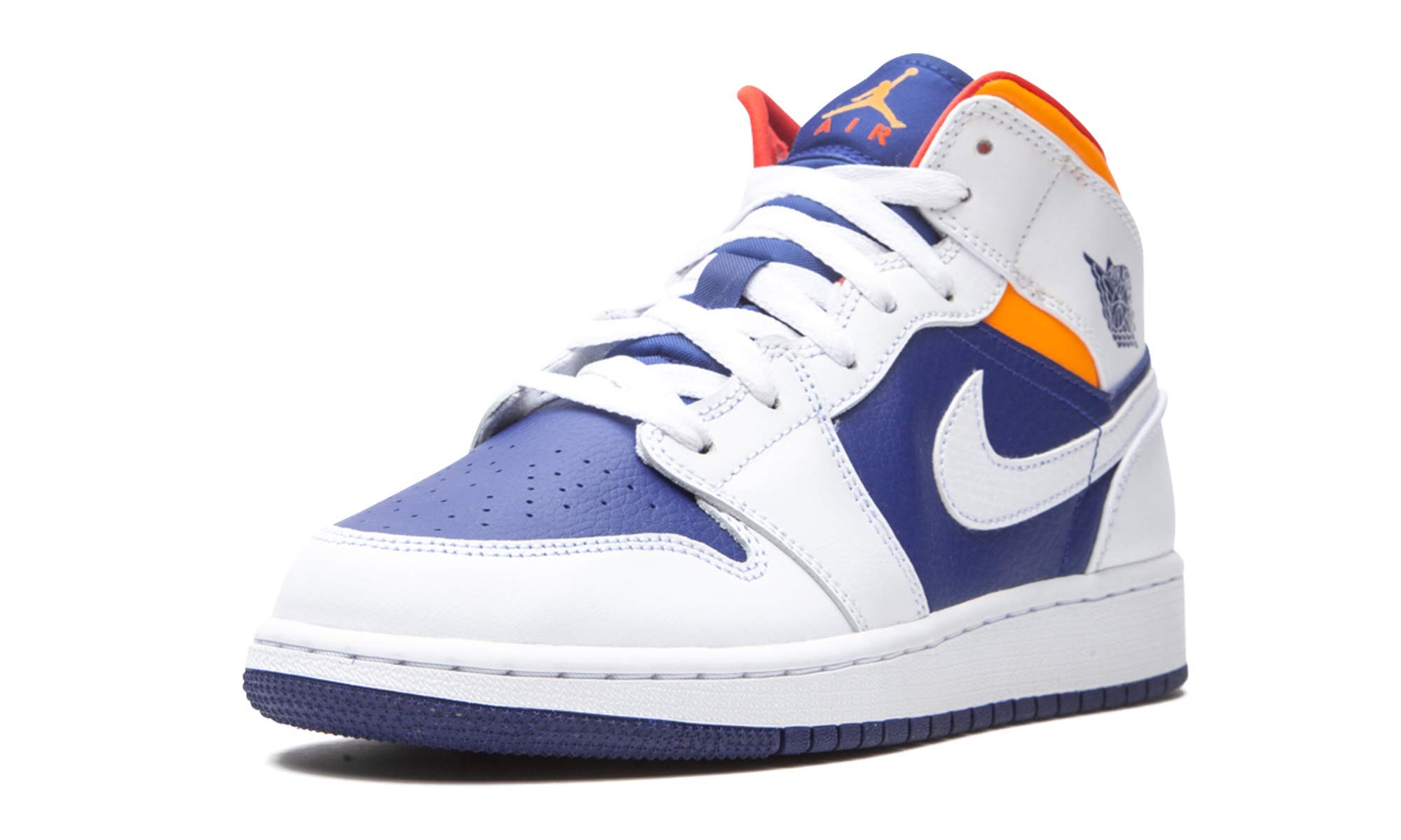 Nike Men's Shoes Sneaker, White Laser Orange Deep Royal Blue Track Red, 7.5 US