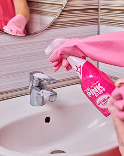 Stardrops - The Pink Stuff - Ultimate Bundle - The Miracle Cleaning Paste, Multi-Purpose Spray, Cream Cleaner, Bathroom Spray (1 Cleaning Paste, 1 Multi-Purpose Spray, 1 Cream Cleaner, 1 Bathroom Foam Cleaner)