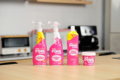 Stardrops - The Pink Stuff - Ultimate Bundle - The Miracle Cleaning Paste, Multi-Purpose Spray, Cream Cleaner, Bathroom Spray (1 Cleaning Paste, 1 Multi-Purpose Spray, 1 Cream Cleaner, 1 Bathroom Foam Cleaner)