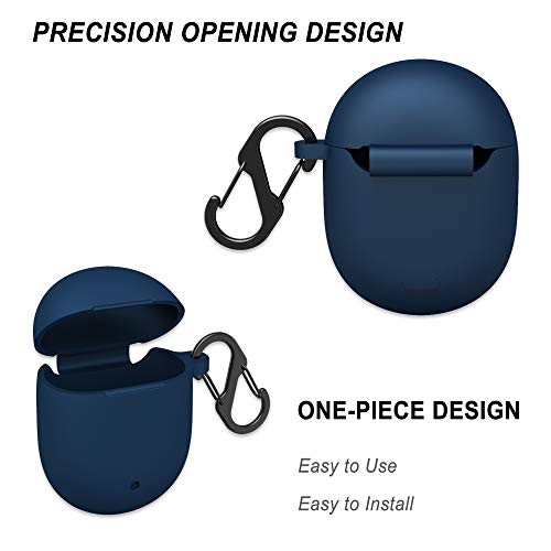 Aotao Silicone Case for Google Pixel Buds 2,Soft and Flexible,Scratch/Shock Resistant Silicone Cover for Google Pixel Buds 2 Headphones (Google Pixel Buds 2, Navy Blue)