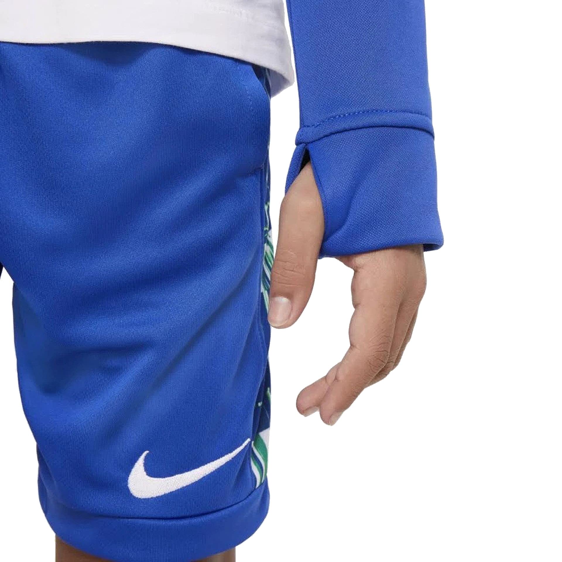 Nike Kids Boy's Therma GFX Pullover Hoodie (Little Kids/Big Kids) Game Royal/White SM (8 Big Kids)