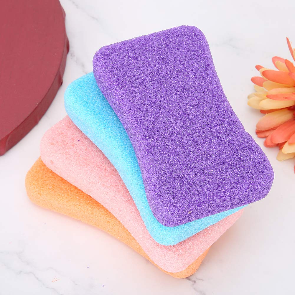 Pumice Stone for Feet, 4pcs Callus Remover and Foot Scrubber Pedicure Exfoliator Tool Hard Skin Callus Remover and Scrubber Portable Foot File Exfoliation to Remove Dead Skin()