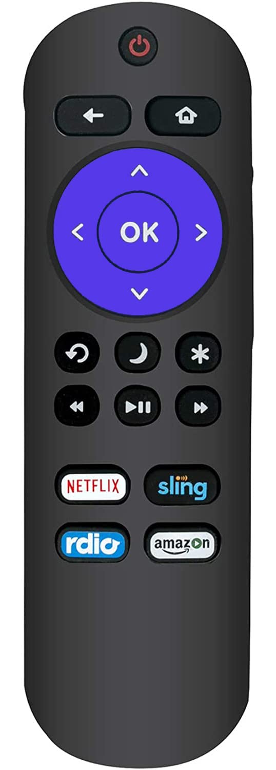 Remote Control Compatible with Roku TV, Fit for Onn/TCL/Element/Haier/Hitachi/LG/Sanyo/JVC/Magnavox/RCA/Philips/Westinghouse Roku Built-in Smart TV