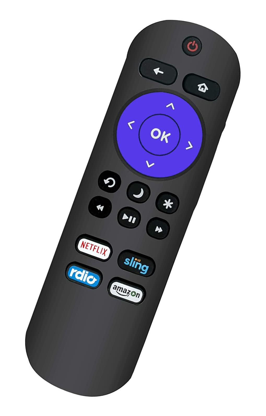 Remote Control Compatible with Roku TV, Fit for Onn/TCL/Element/Haier/Hitachi/LG/Sanyo/JVC/Magnavox/RCA/Philips/Westinghouse Roku Built-in Smart TV
