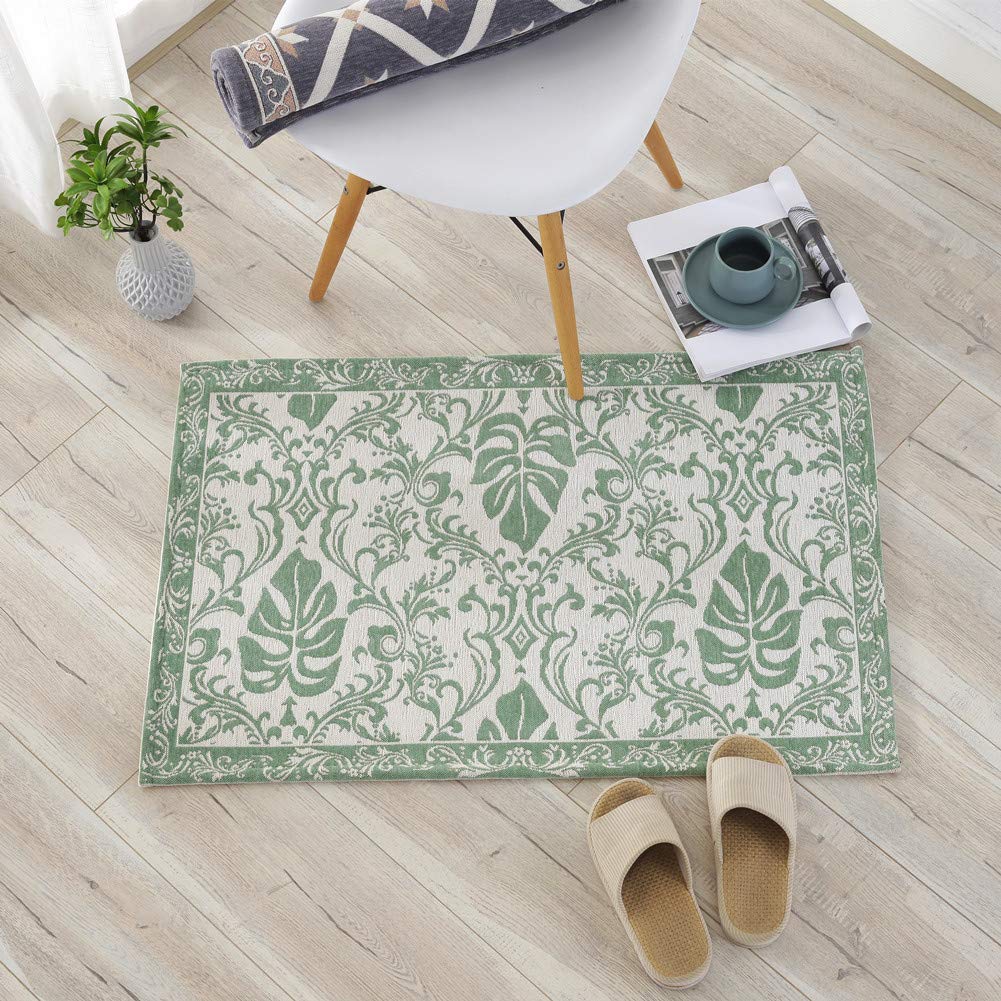 Original Indoor Doormat, Monstera Leaves Door Mats Indoor Rug, 24X36 inch Machine Washable Low-Profile Inside Door Mat for Entryway