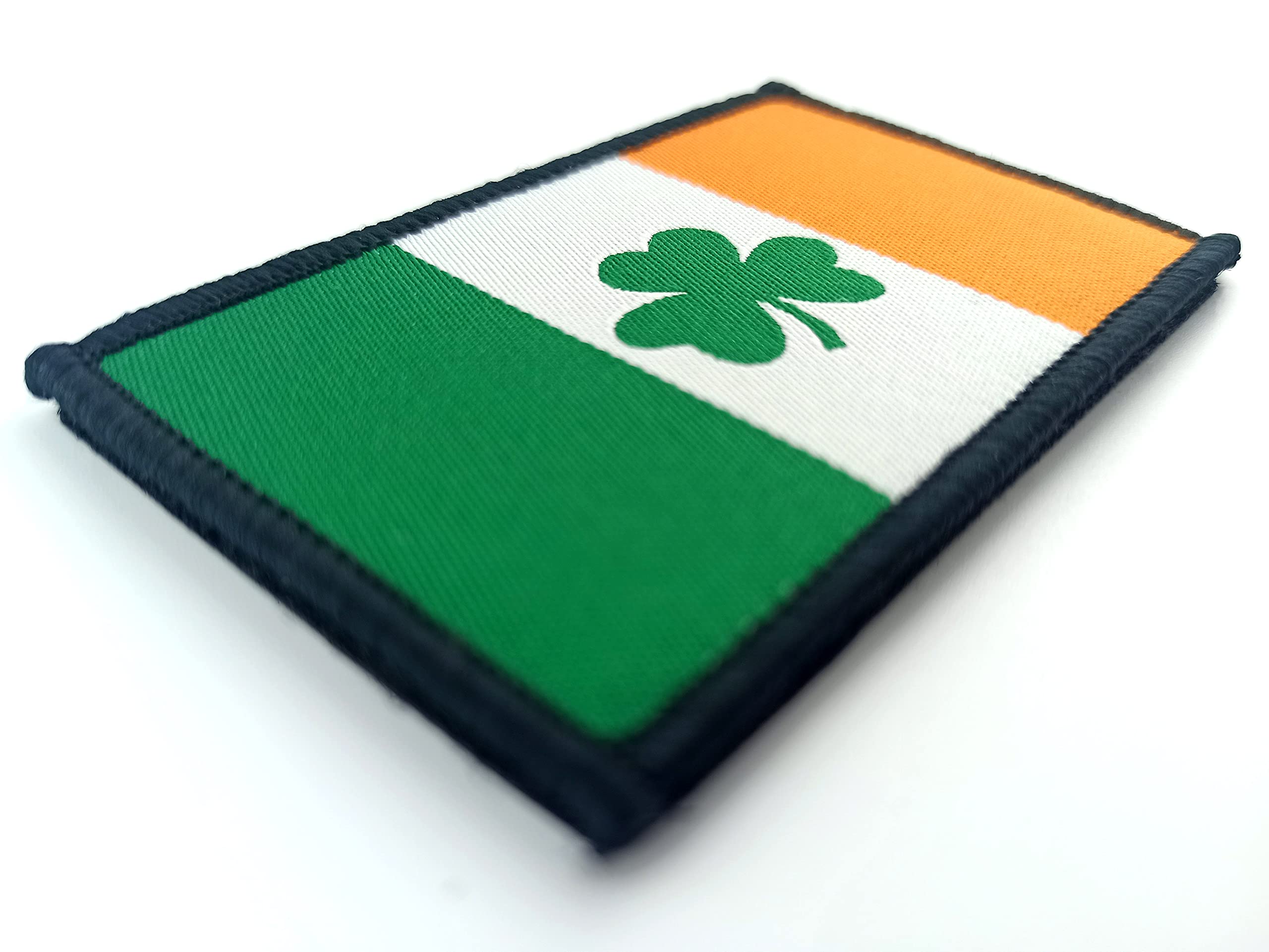 JBCD 2 Pack Ireland Shamrock Flag Patch Irish St. Patrick's Day Flags Tactical Patch Pride Flag Patch for Clothes Hat Patch Team Military Patch