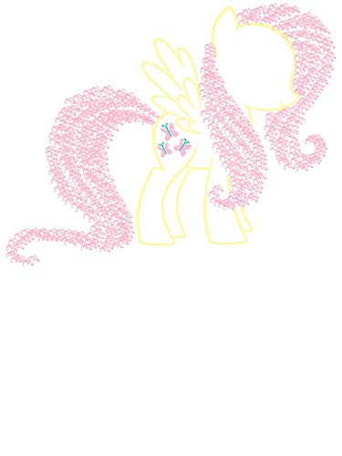 Sprayed Fluttershy Window Truck Car Vinyl Bumper Sticker Decal 5'' x 4''