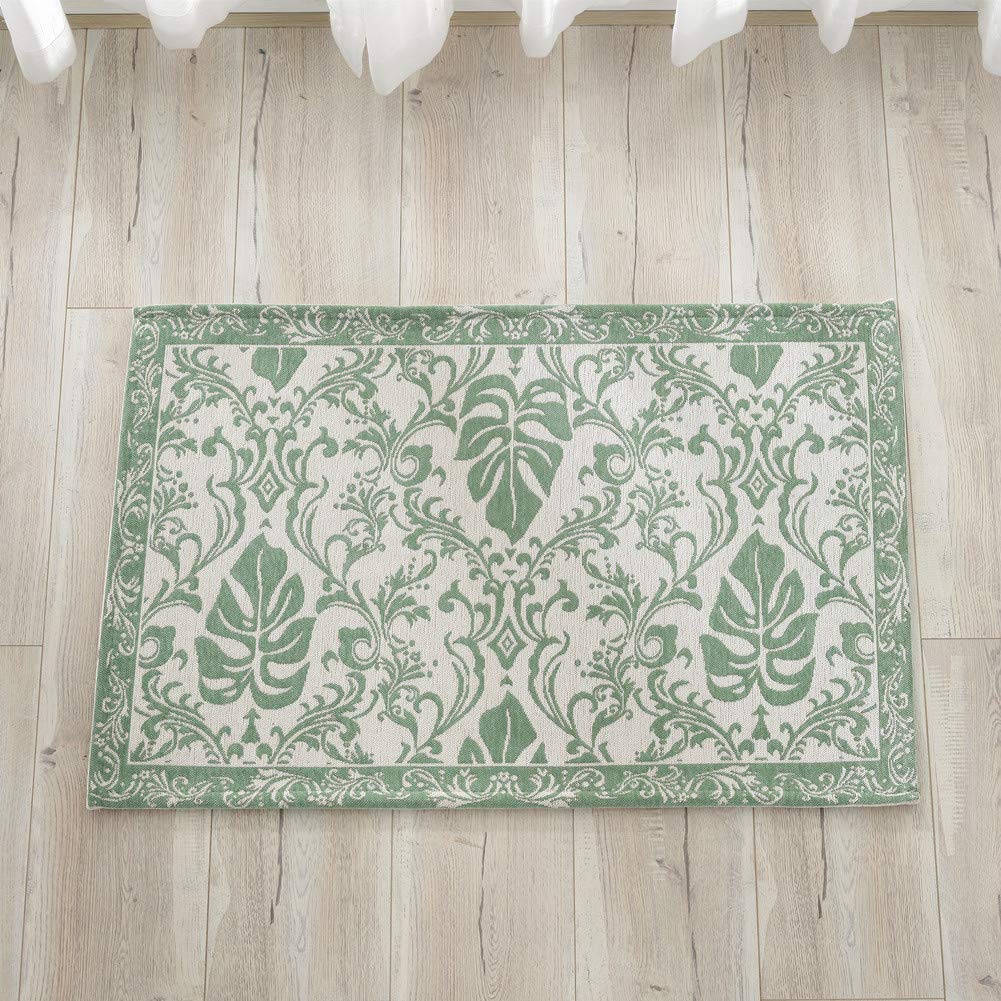 Original Indoor Doormat, Monstera Leaves Door Mats Indoor Rug, 24X36 inch Machine Washable Low-Profile Inside Door Mat for Entryway