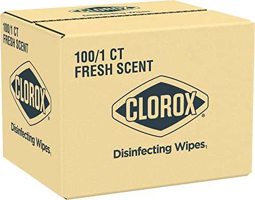 Clorox Disinfecting Wipes to Go, Bleach Free Cleaning Wipes in Bulk, Wipes with Fresh Scent, Kills Bacteria, Individually Wrapped, 1 Count Each, (Pack of 100)