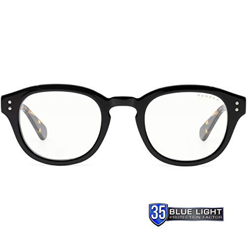 Computer Glasses | Blue Light Blocking Glasses | Emery Onyx/Jasper by GUNNAR | Patented 35% Blue Light Protection, 100% UV Light, Anti-Reflective, Protect & Reduce Eye Strain & Dryness