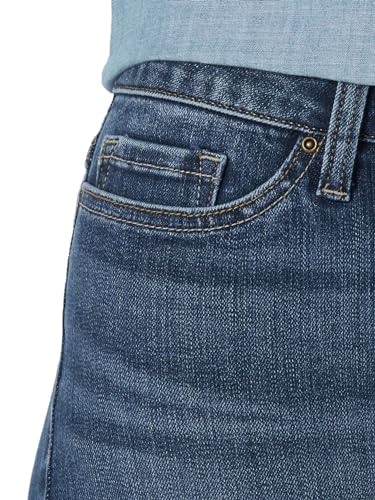 Lee Women's Petite Legendary Mid Rise Straight Leg Jean Seattle 14 Petite