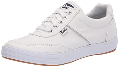 Keds Courty 2 Lace Up, Sneaker Womens, White Leather, 8 Medium