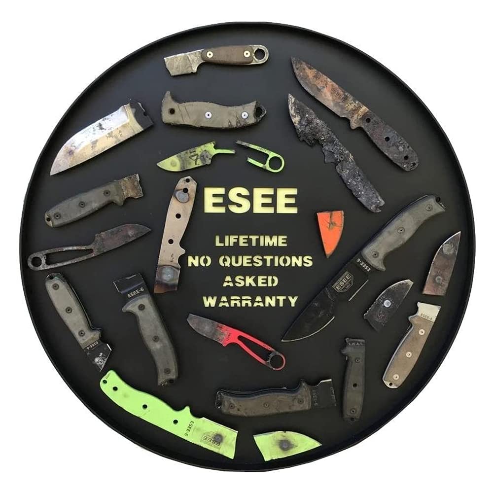 ESEE-6 1095 Carbon Steel, Black Sheath (OD Green Blade, OD Green/Black G10 3D Handle)