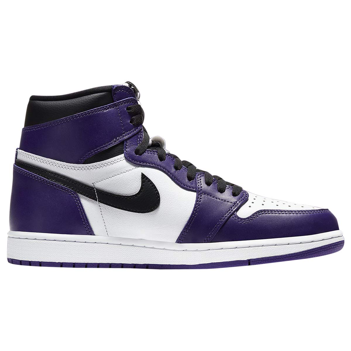 AIR JORDAN Nike Men's 1 Retro High OG Court Purple 2.0", Court Purple/White/Black, 8.5