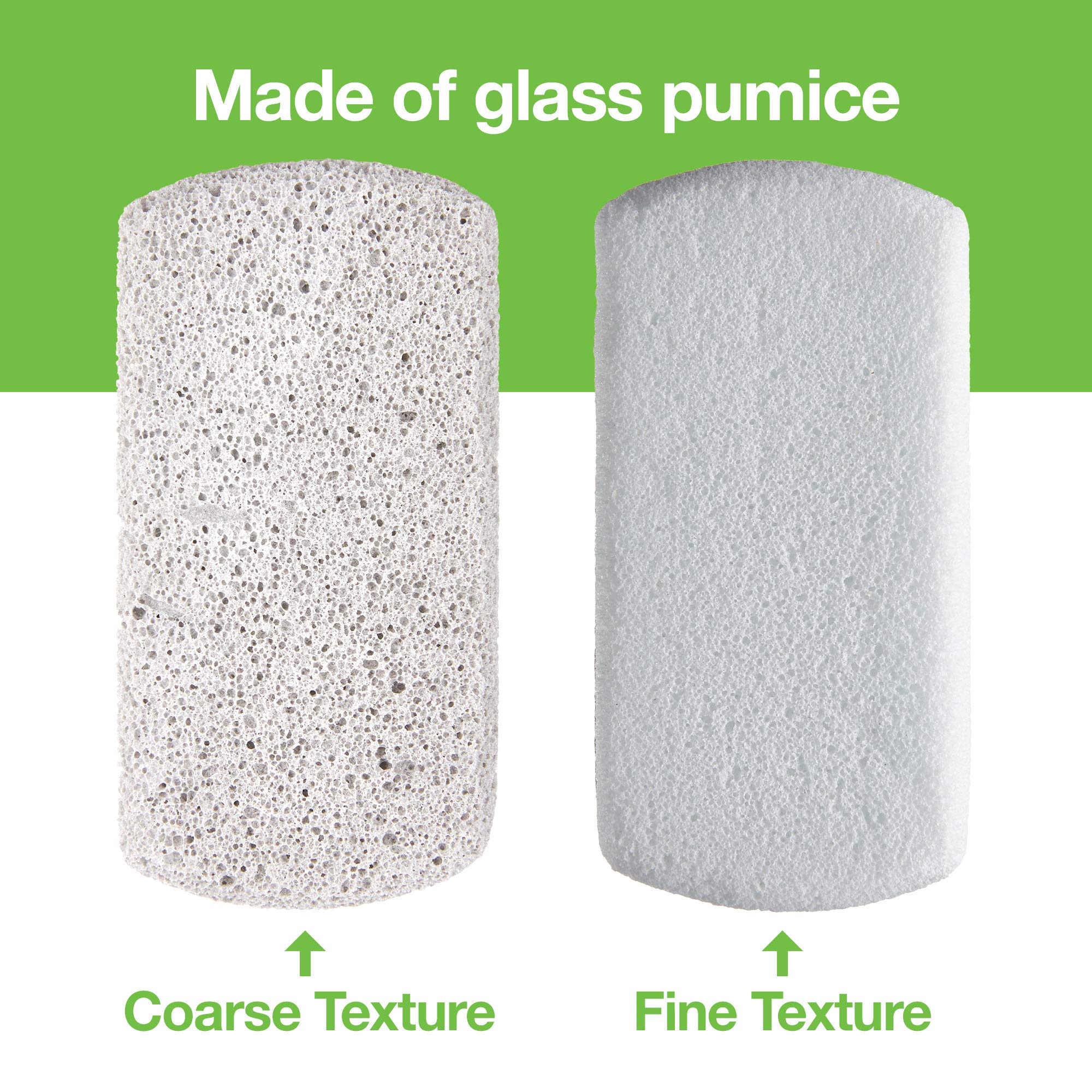 ZenToes Pumice Stones for Feet, Hands and Body - Hard Callus Remover, Exfoliator and Scrubber to Remove Dead Skin for Home Pedicure - 2 Count (Gray)
