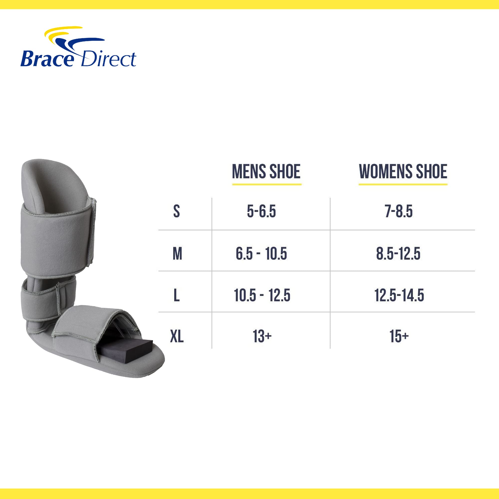 Padded Night Splint 90 Degree Immobilizing Stretching Sleeping Boot - Recovery for Plantar Fasciitis, Drop Foot, Achilles Inflammation, Heel Spurs Men & Women, Size Medium, left and right foot by