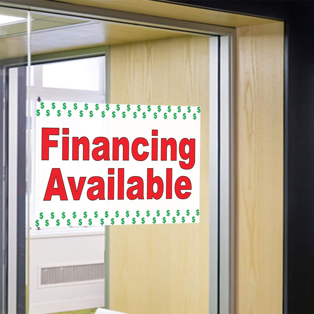 Decal Stickers Multiple Sizes Financing Available Red Industrial Vinyl Safety Sign Label Business 20x14Inches