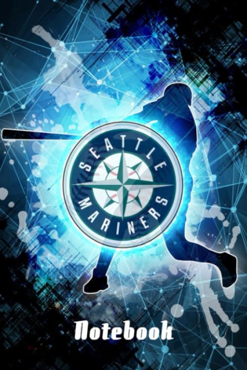 Notebook : Seattle Mariners Lined Notebook Journal 102 Pages - Independence Day Gift Types #9