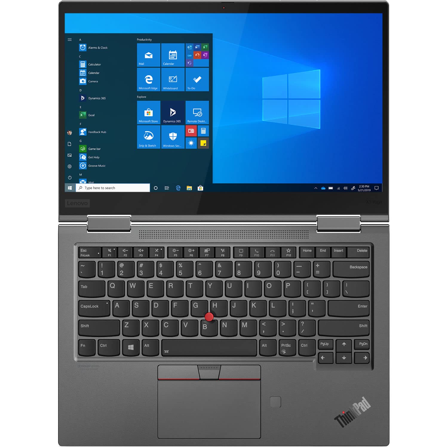 Lenovo ThinkPad X1 Yoga Gen 5 14" FHD 2-in-1 Touchscreen Business Laptop, Intel Quad-Core i5 10210U, 16GB RAM, 256GB PCIe SSD, WiFi 6, Fingerprint Reader, Backlit KB, Windows 10 Pro, External Webcam