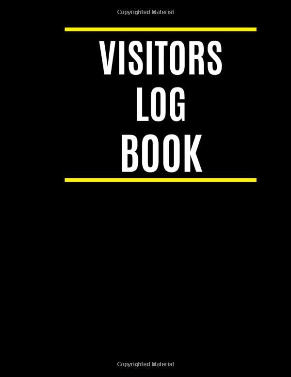 visitors log book : visitor book sign in and out for business,offices,Reception desk Guest house - smaller company: Business Sign In/Out Register ... In Book For Schools, Front Desk Security