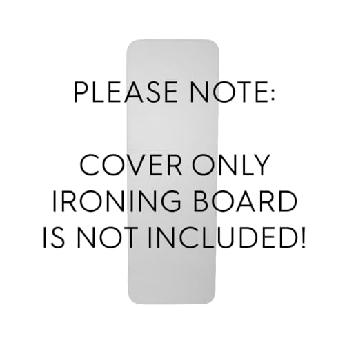 TIVIT Rectangular Ironing Board Cover for The Original Big Board - AlumiTek Silicone Metallic Coating, Thick Padding, Scorch Resistant, Elastic Edge, 59 x 22, Made in Italy