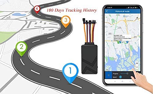 4G Wired GPS Tracker for Vehicles with 1 Year Subscription No Monthly Fee Real Time Hidden Hardwired Car Tracking Device Remote Engine Kill Switch for Truck Trailer Motorcycle Fleet Location Locator