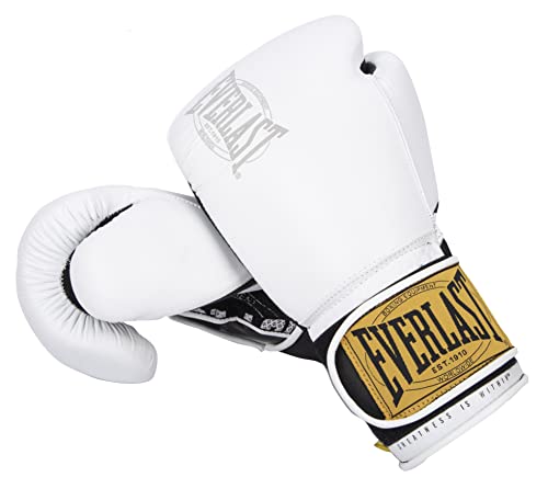 Everlast P00001710 1910 Classic Training Glove White 14OZ