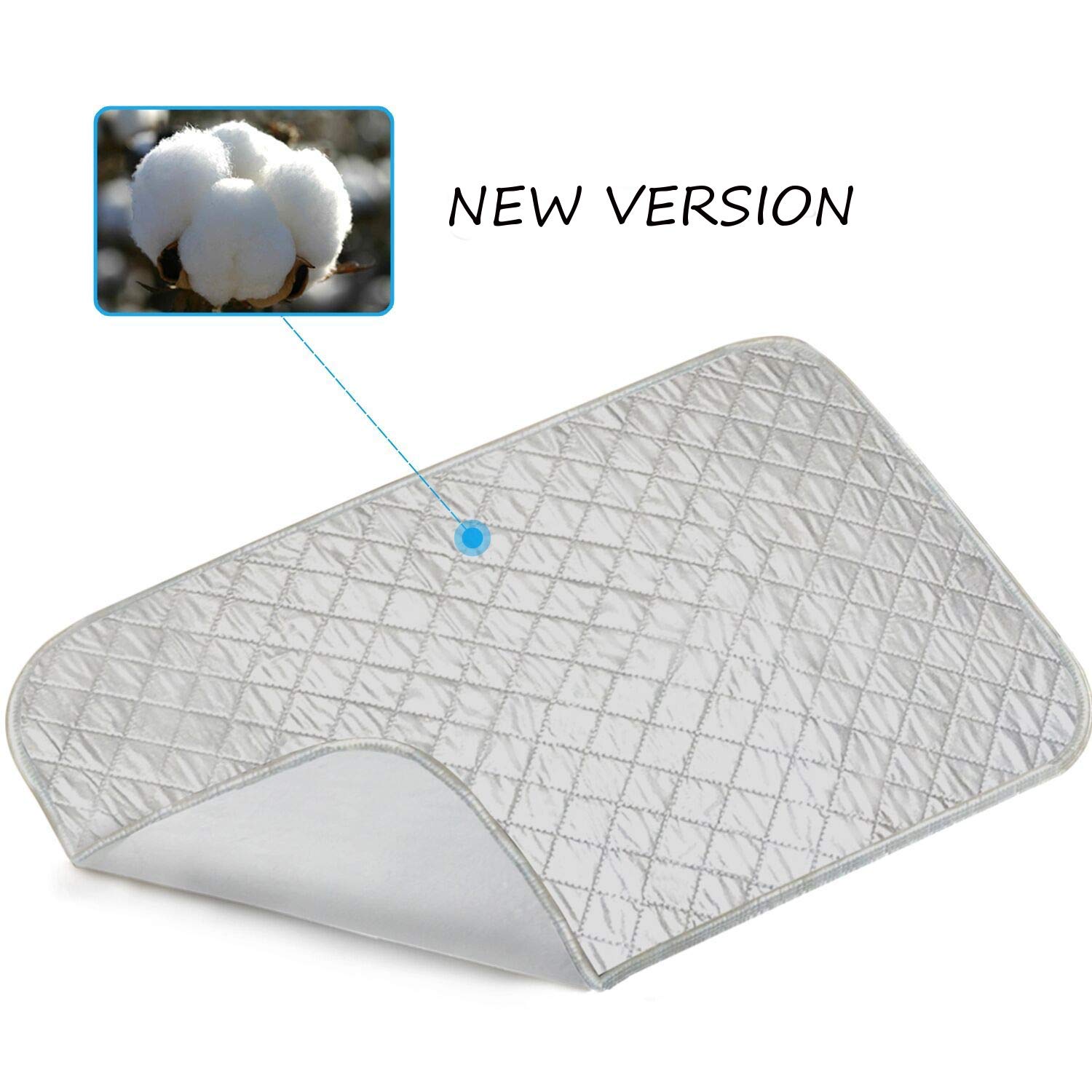 ABA Magnetic Ironing Blanket 33"x19" Washer Dryer Heat Resistant Pad, Portable Iron Board Alternative Cover with Magnets, New Version