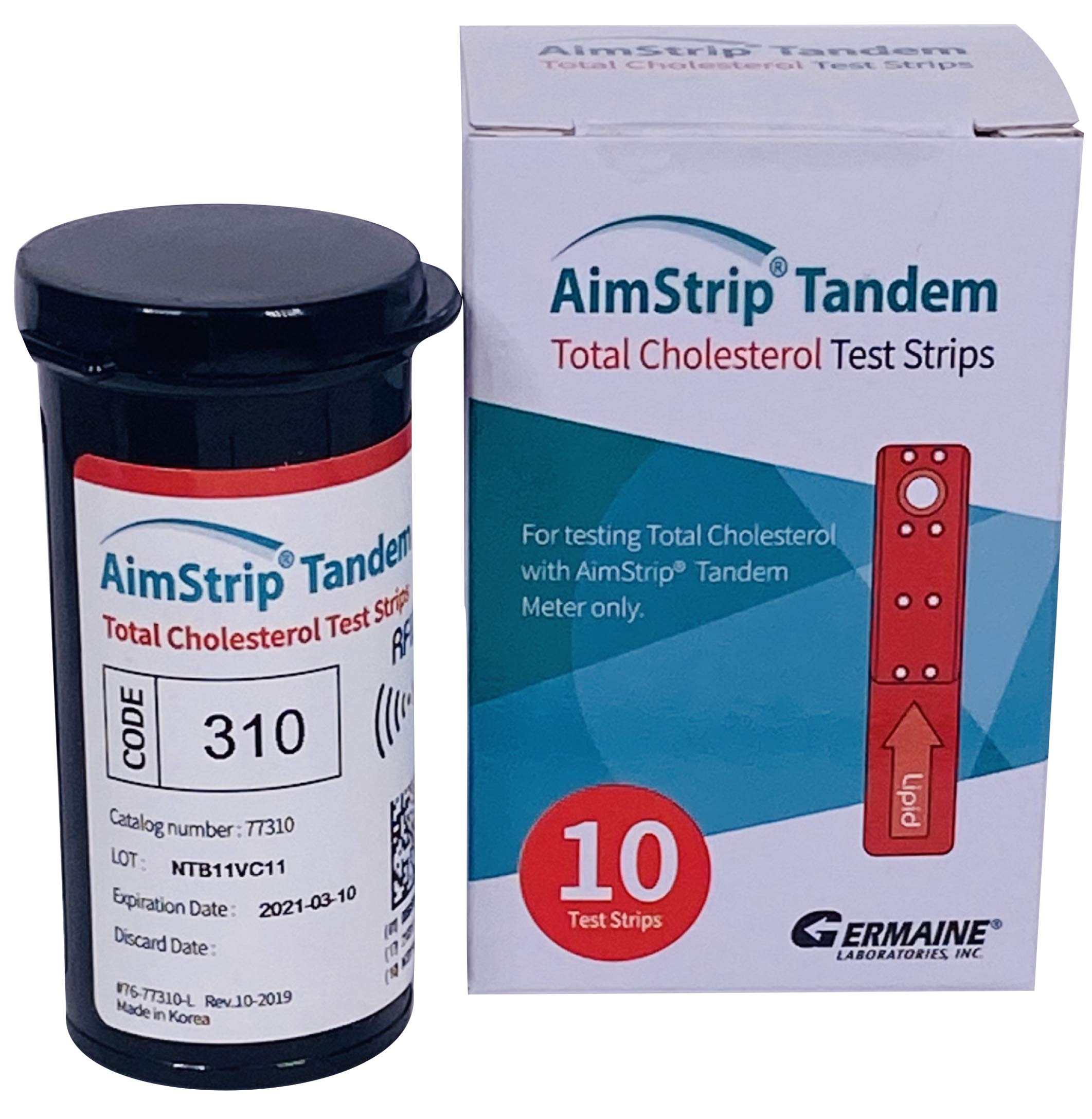 AimStrip® Tandem Total Cholesterol Test Strips