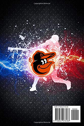Notebook : Baltimore Orioles Lined Notebook Journal 102 Pages - Independence Day Gift Types #33