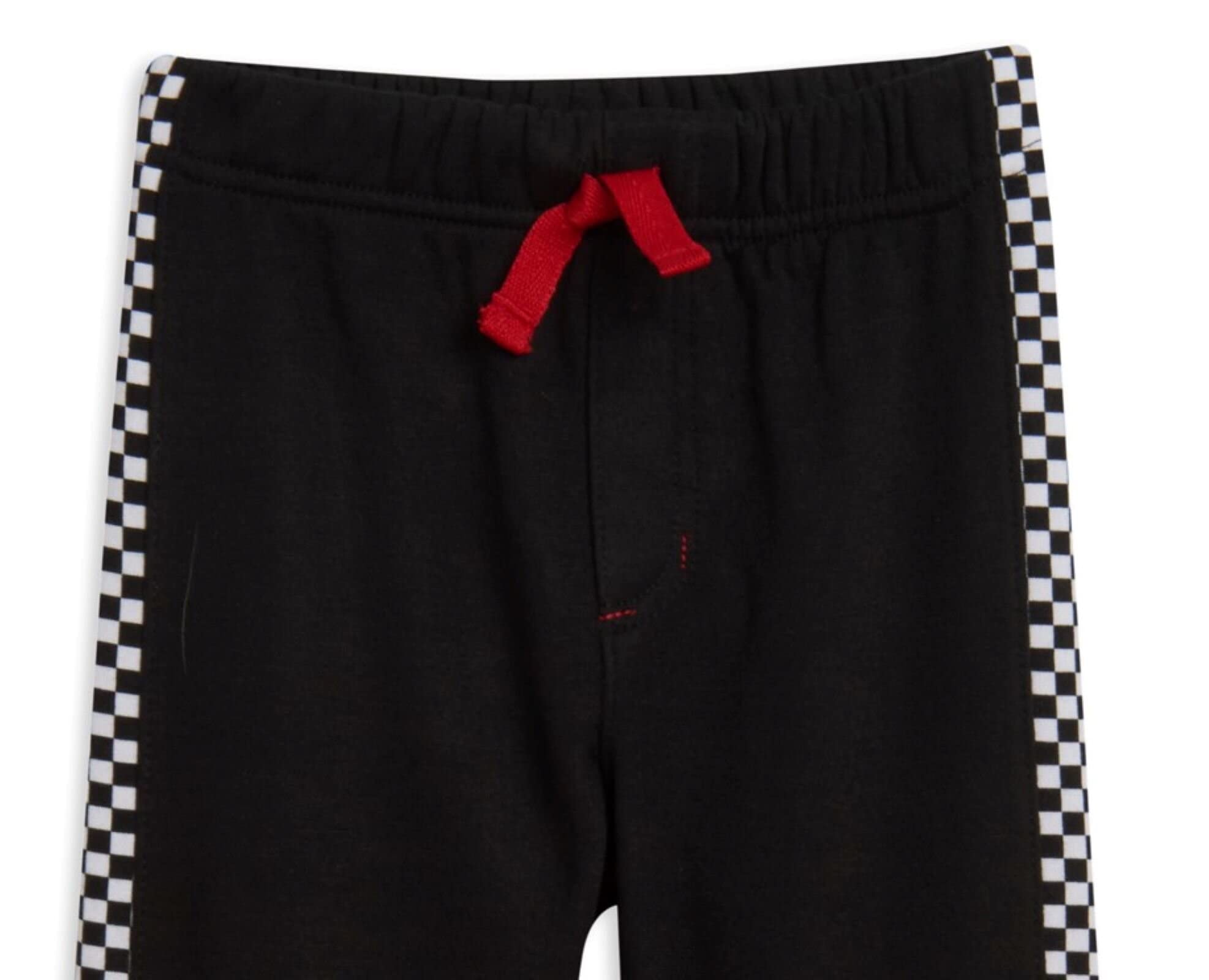 Disney Lightning McQueen Big Boys Pullover Hoodie and Pants Set Red/Black 7-8