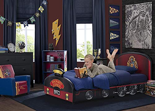 Delta Children Deluxe 3-Shelf Bookcase - Ideal for Books, Decor, Homeschooling & More - Greenguard Gold Certified, Harry Potter