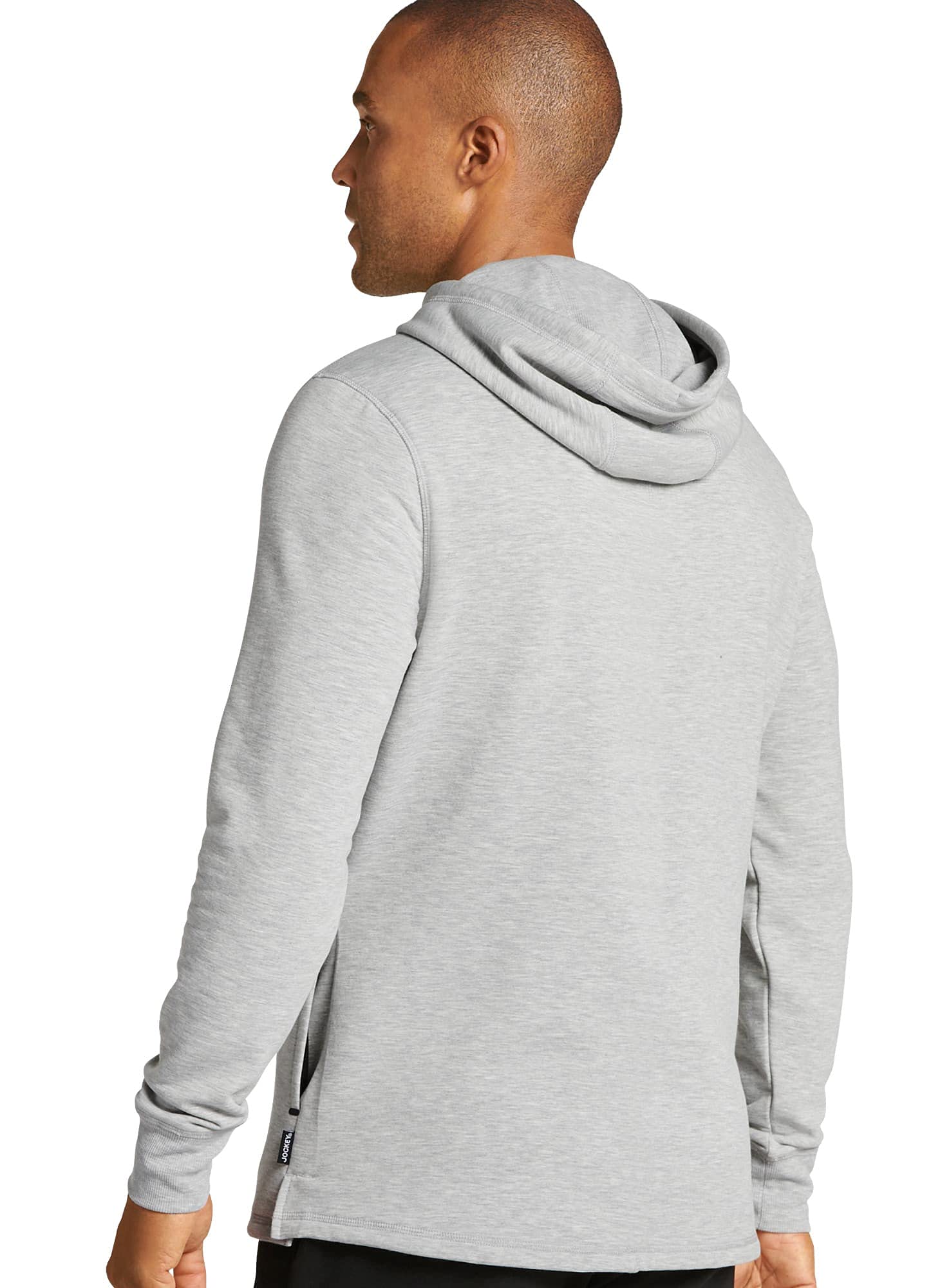 Jockey Men's Sportswear Lightweight Fleece Pullover Hoodie, Light Grey Heather, m